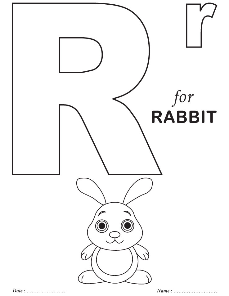 R Alphabet Coloring Pages R Alphabet Coloring Pages