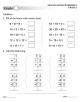 Mental Maths Worksheets Grade 2