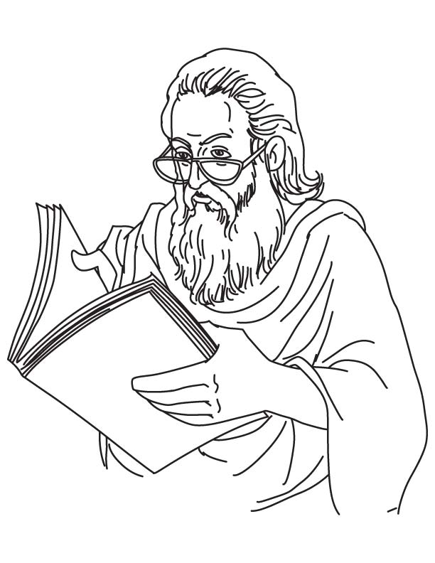 Gya se Gyani coloring page