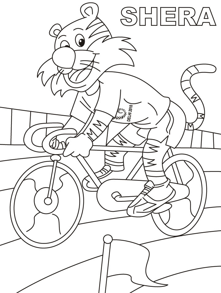 Shera Cycling Coloring Page